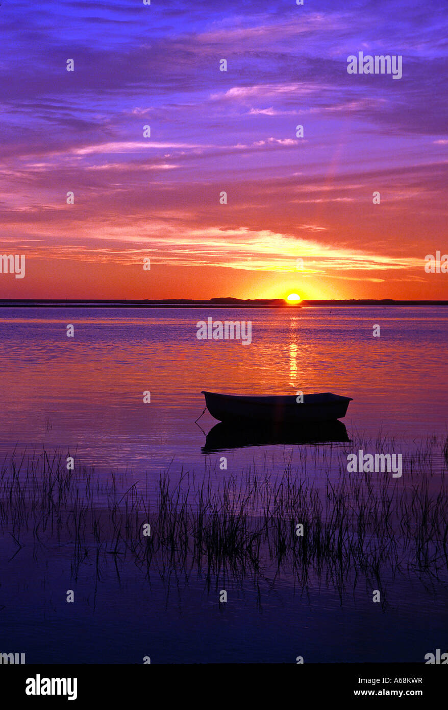 Sunrise over Nauset Harbor "Orleans" Cape Cod MA Stock Photo - Alamy
