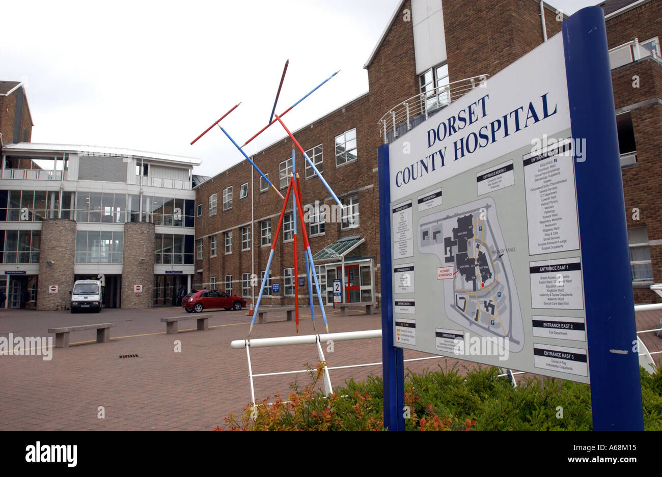 Dorset County Hospital in Dorset Britain UK Stock Photo - Alamy