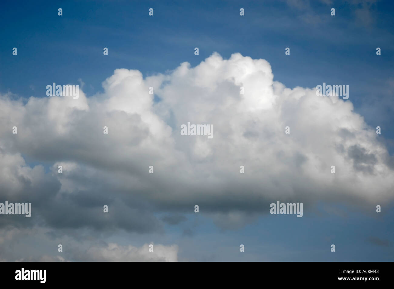 Background with blue sky and cumulus clouds hi-res stock photography ...