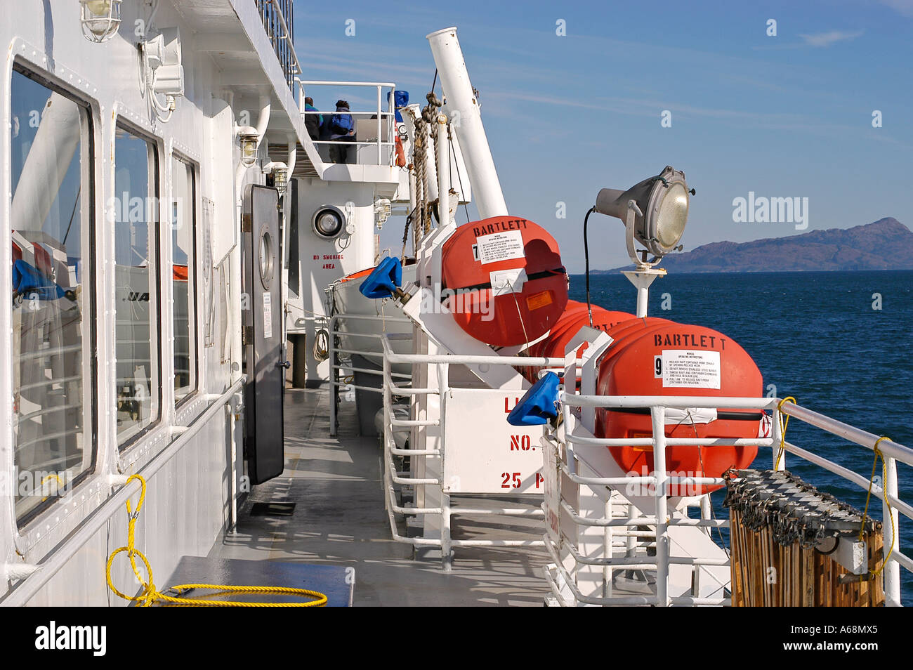 Deck of a ship Stock Photo - Alamy