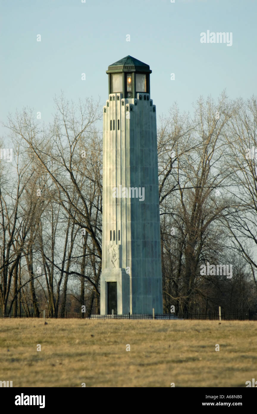 William Livingston memorial lighthouse on Bell Isle in the Detroit ...