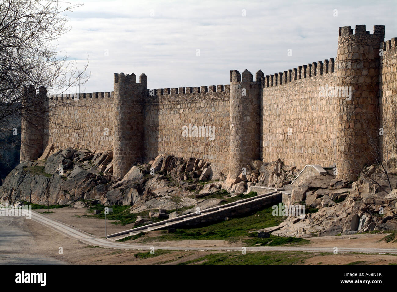 Medieval walls of Ávila. Spain Stock Photo - Alamy