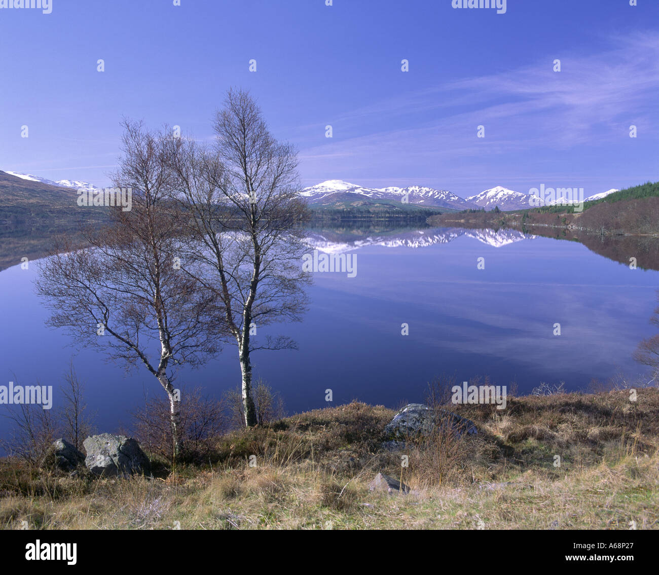 Loch Laggan Kinlochlaggan Stock Photo - Alamy