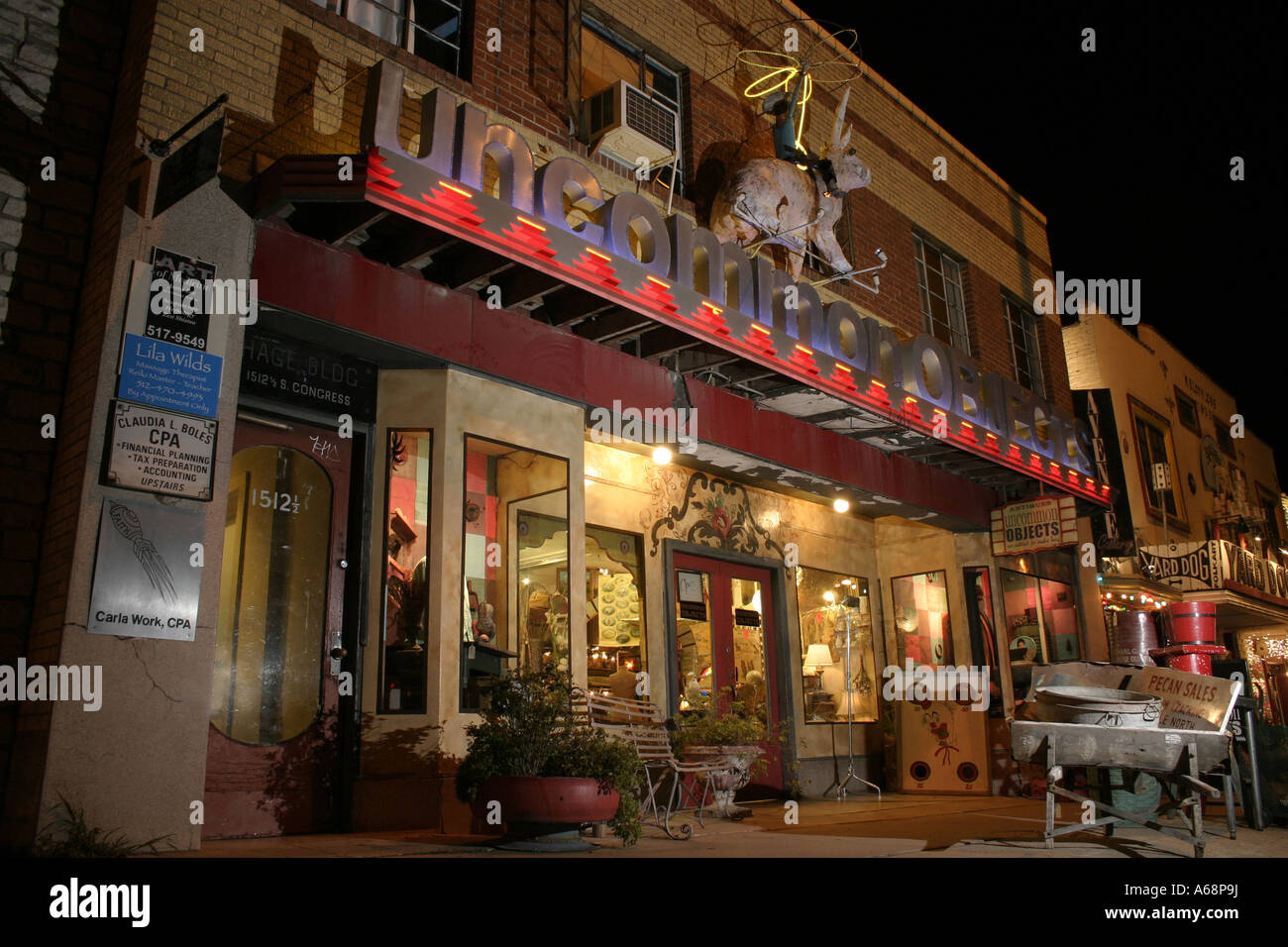 Uncommon Objects on South Congress - Austin, Texas Stock Photo - Alamy