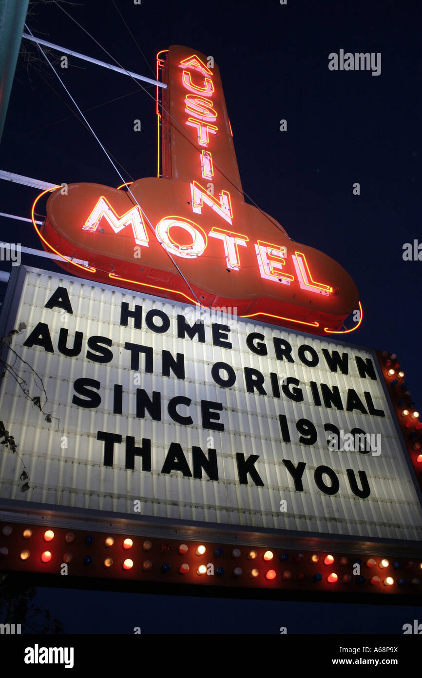 Austin Motel - Austin, TX Stock Photo - Alamy