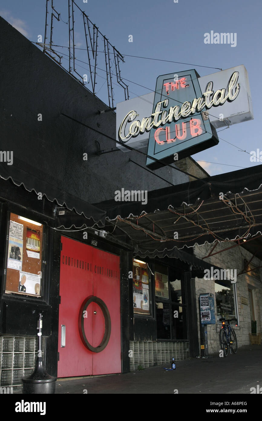 The Continental Club - Austin TX Stock Photo - Alamy