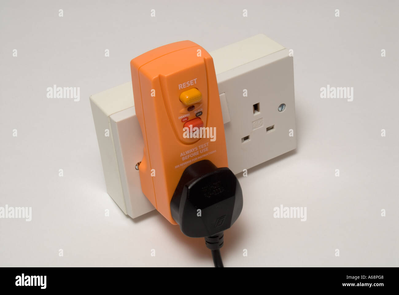 RCB residual current circuit breaker plug in device to protect users ...