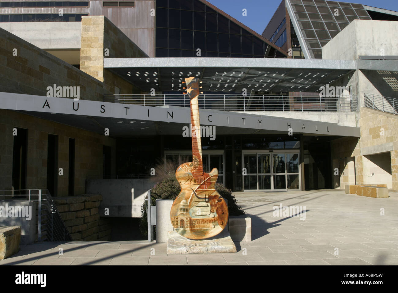 Austin Texas City Hall Stock Photo - Alamy