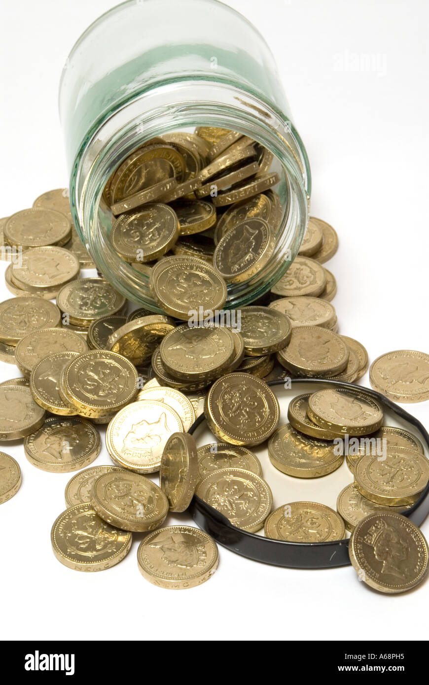 Jam jars coins hi-res stock photography and images - Alamy