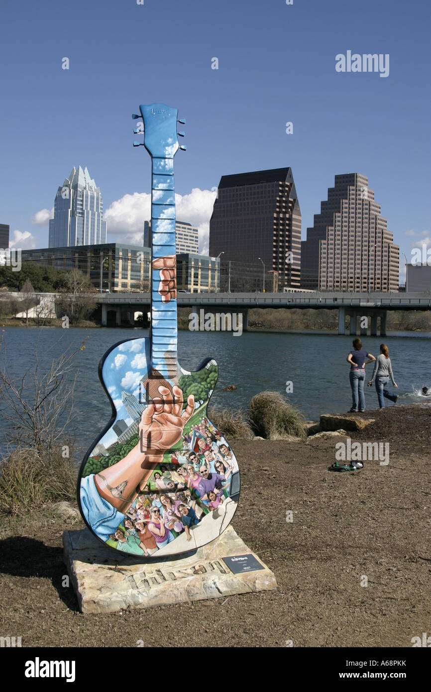 Art Guitars of Austin Texas Stock Photo - Alamy