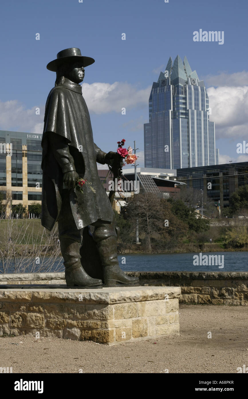Stevie Ray Vaughan Memorial - Austin, TX Stock Photo - Alamy