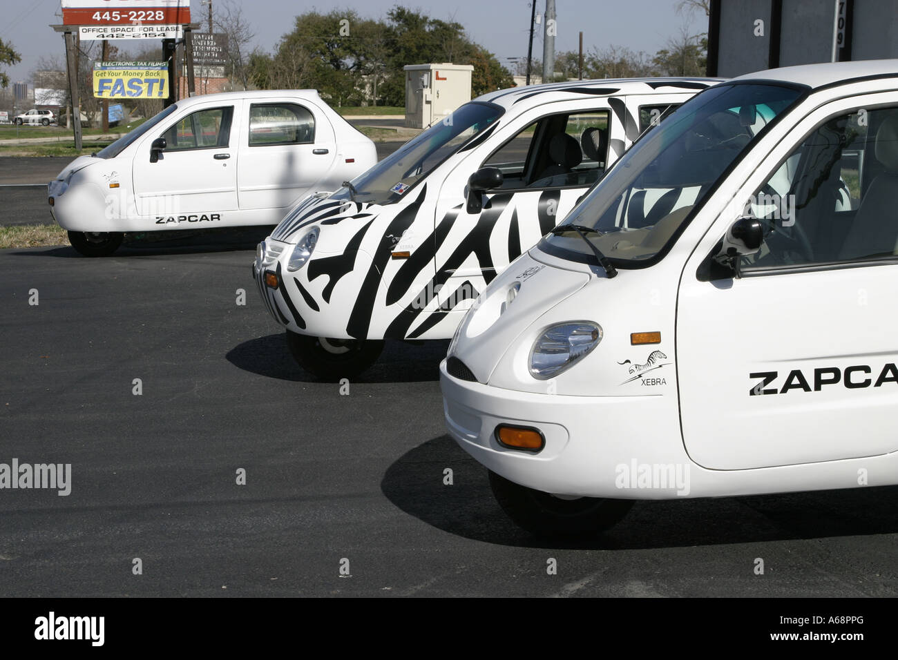The Zap car zebra, an electric car Stock Photo - Alamy