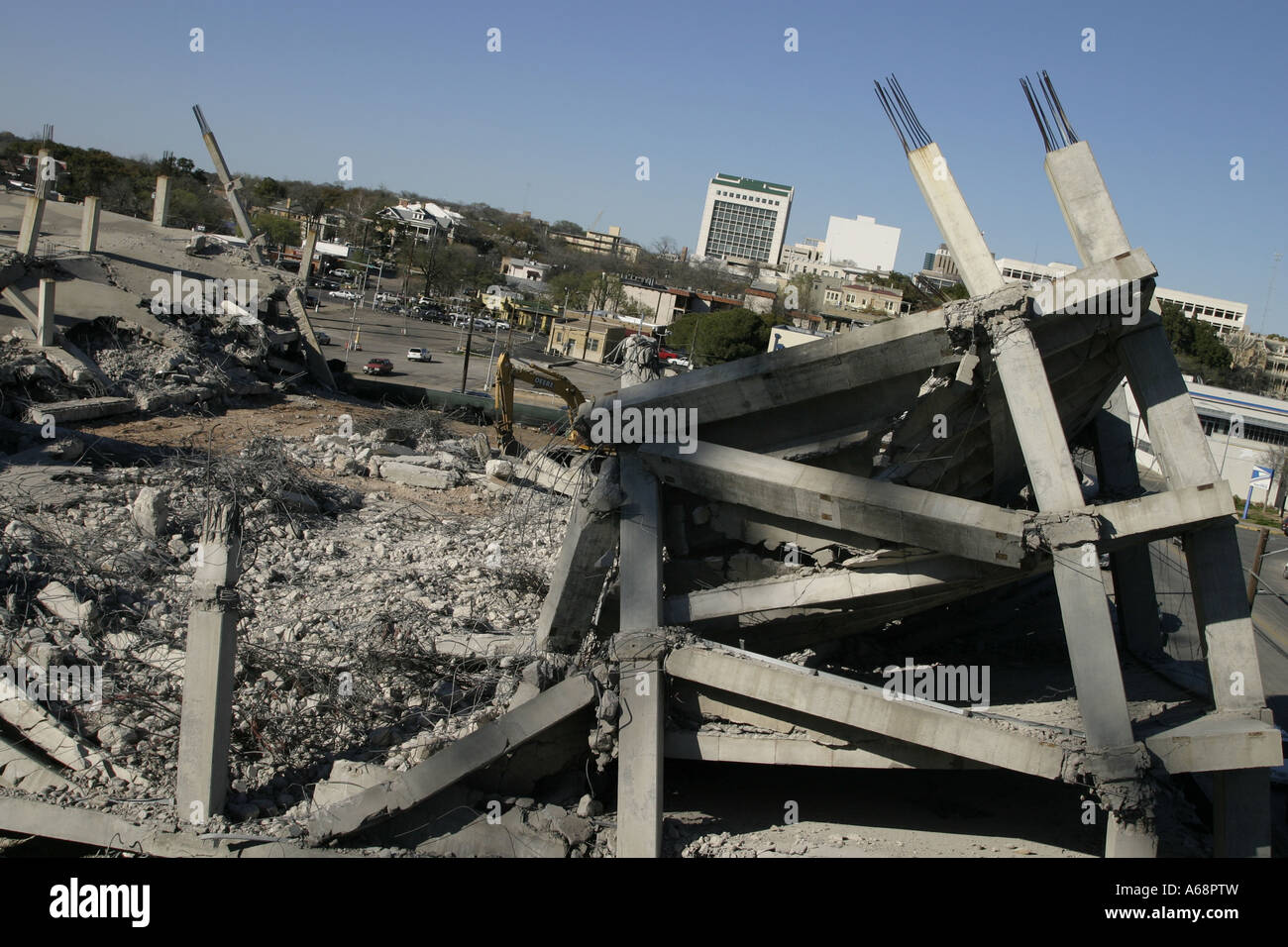 The Ruins of the Imploded Downtown Intel Building in Austin, Texas ...