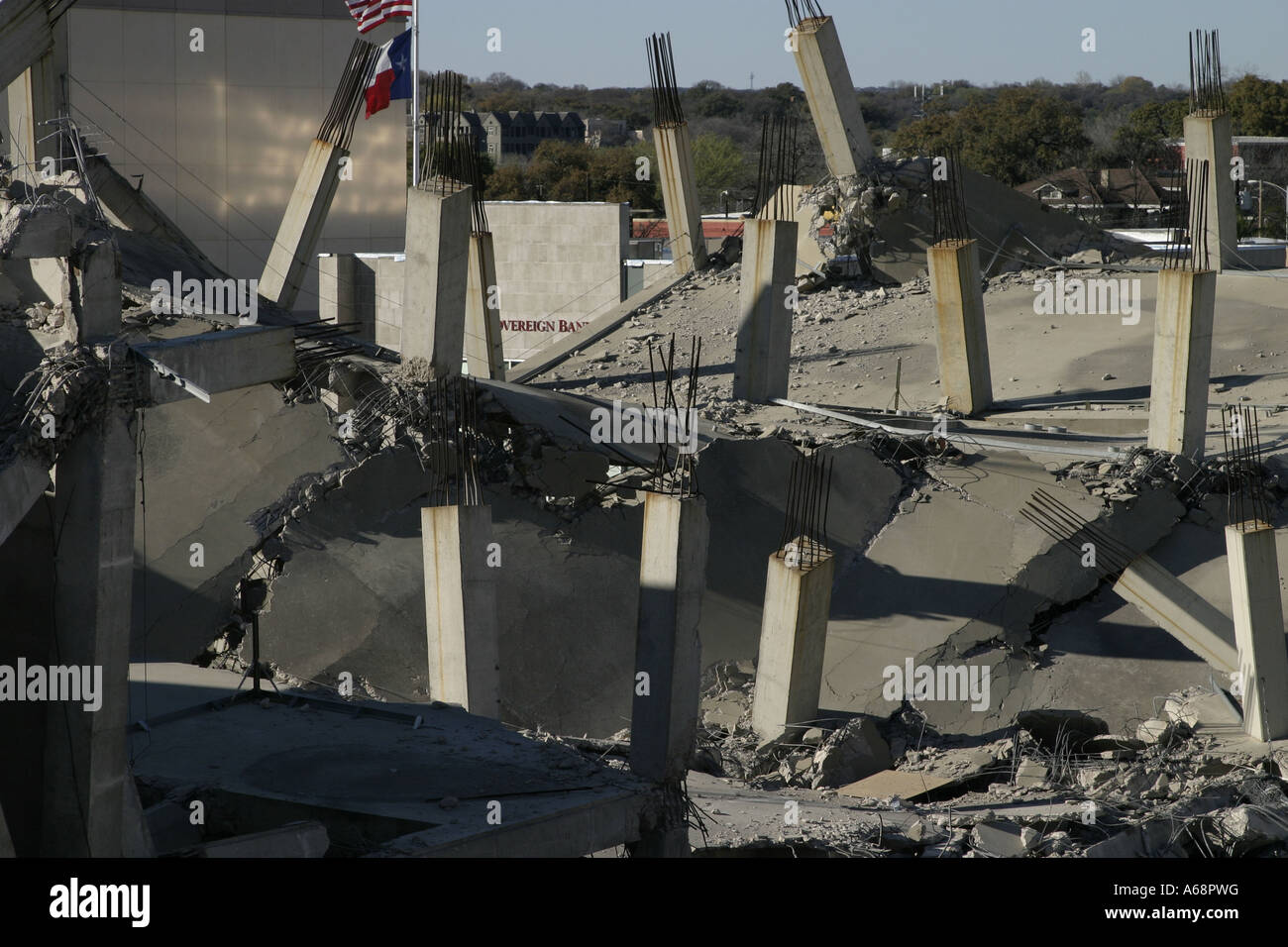 The Ruins of the Imploded Downtown Intel Building in Austin, Texas ...