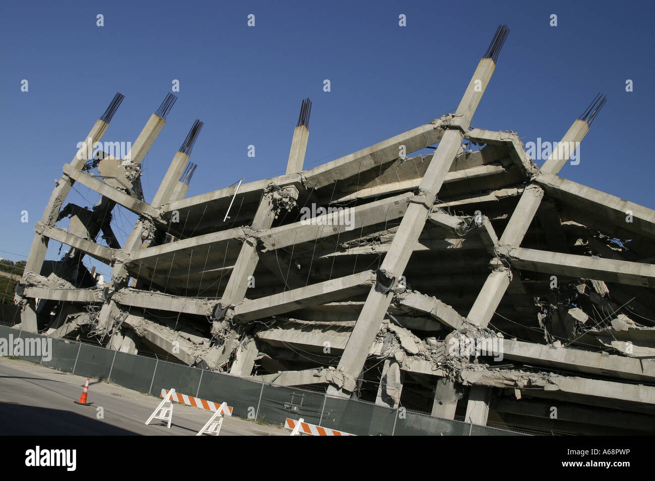 The Ruins of the Imploded Downtown Intel Building in Austin, Texas ...