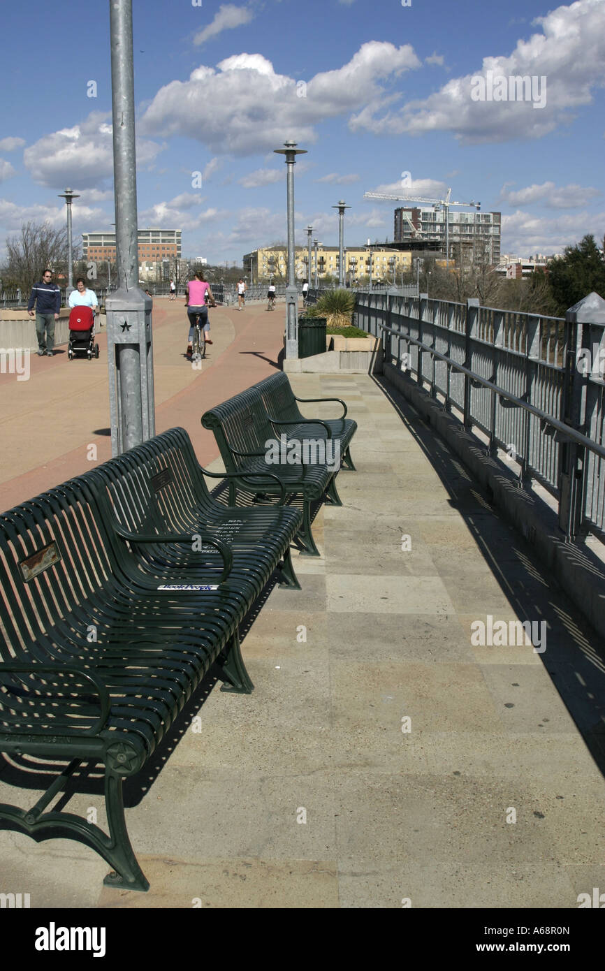 Pfluger Lamar Pedestrian Bridge Town Lake - Austin, TX Stock Photo - Alamy
