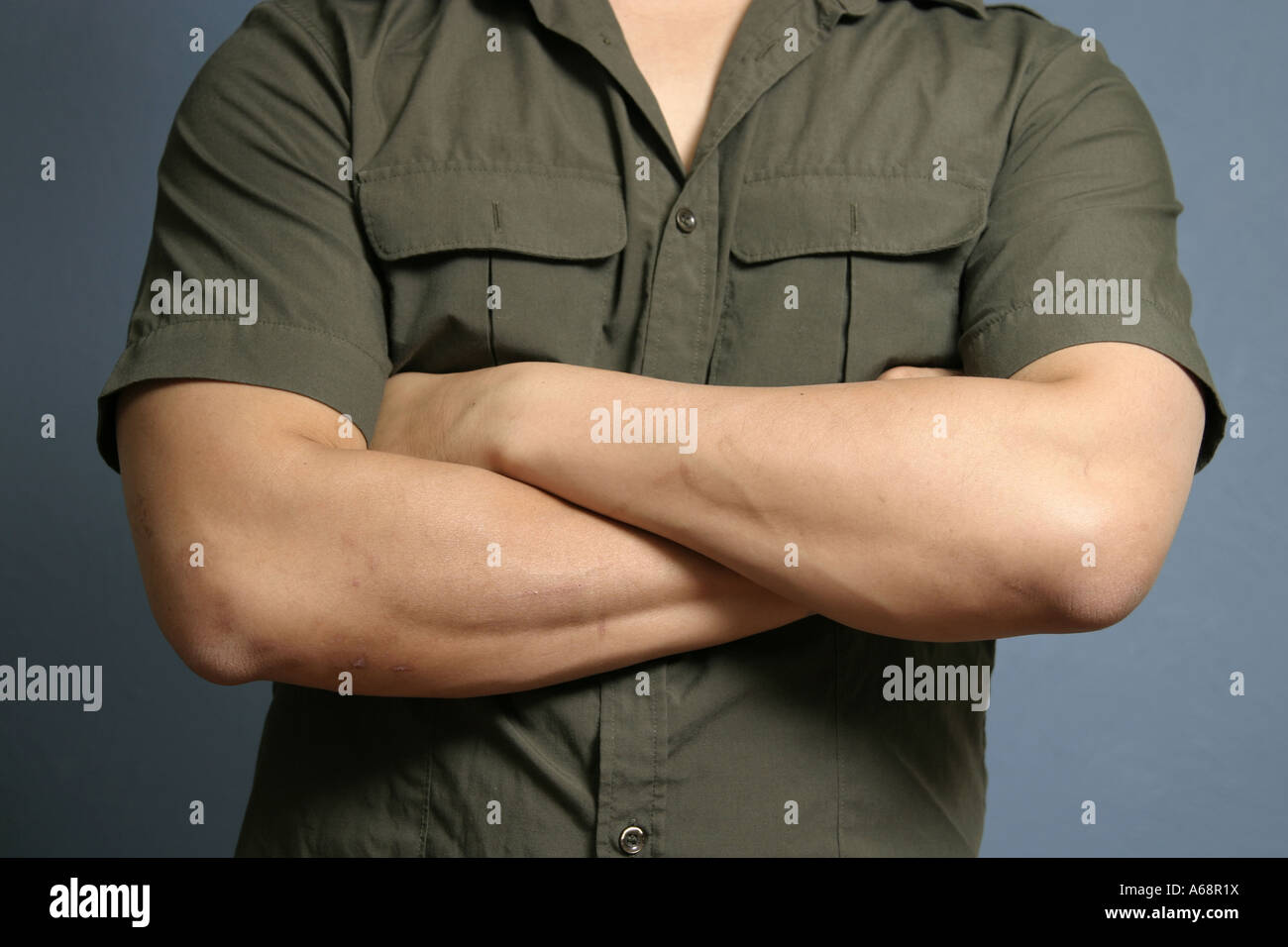 Crossed forearms hi-res stock photography and images - Alamy