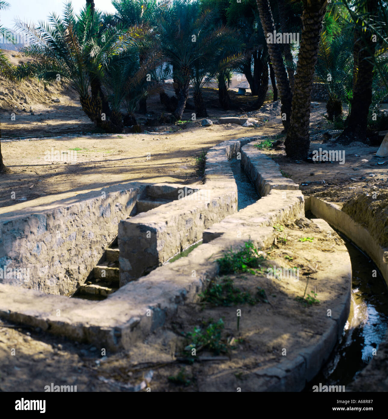 Dubai UAE Hatta Village Reconstruction Falaj Ancient Irrigation Stock ...