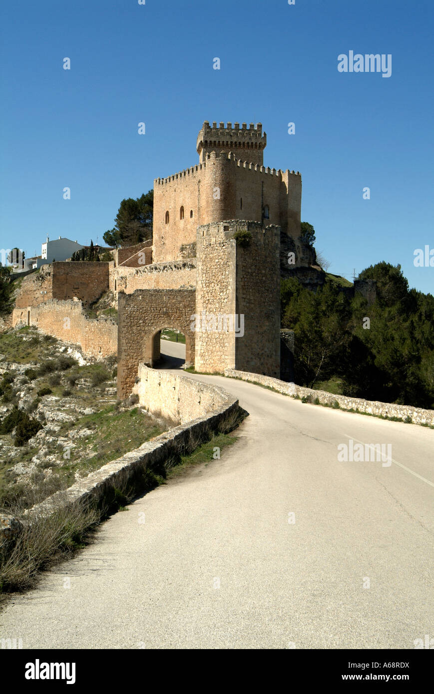 Alarcón castle. Cuenca province. Spain Stock Photo - Alamy
