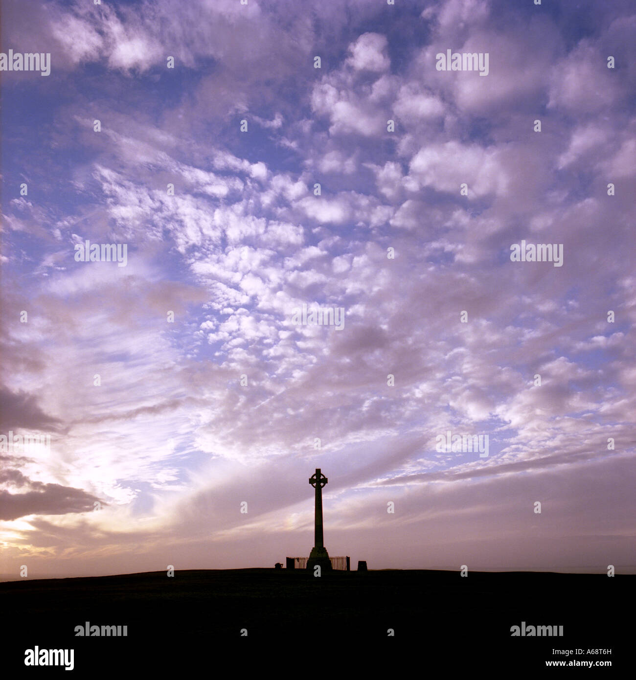 Dramatic sky over monument, Isle of Wight Stock Photo - Alamy