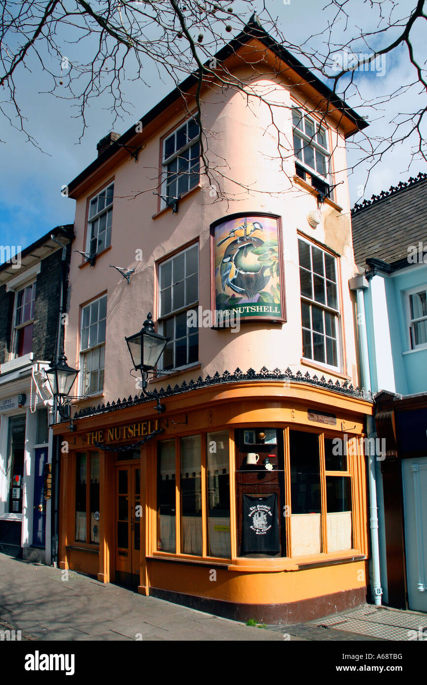 The Nutshell Public House on the Traverse in Bury St Edmunds Suffolk UK ...