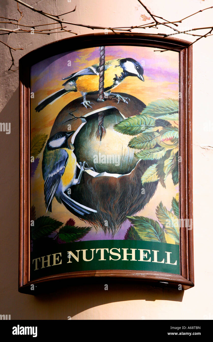 The Nutshell Public House on the Traverse in Bury St Edmunds Suffolk UK ...