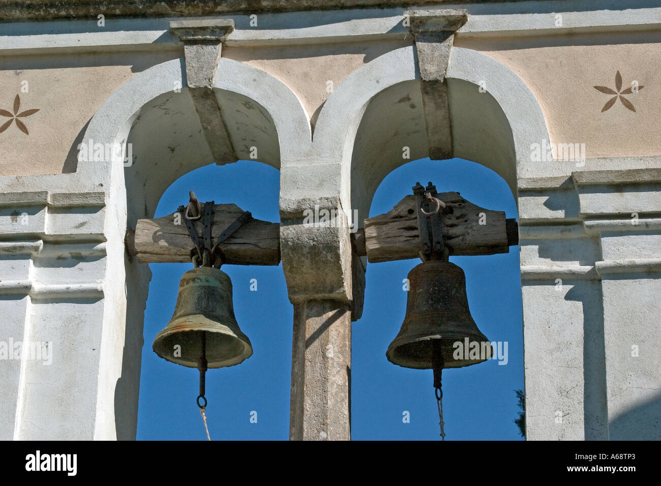 Bell Tower at Ano Perithia, Corfu, Oct 2005 Stock Photo - Alamy