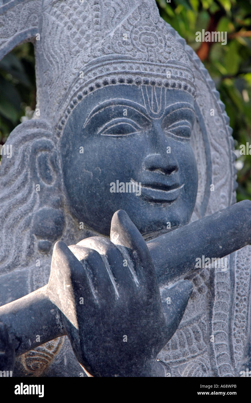 Statue of Lord Krishna as Venugopal Stock Photo - Alamy