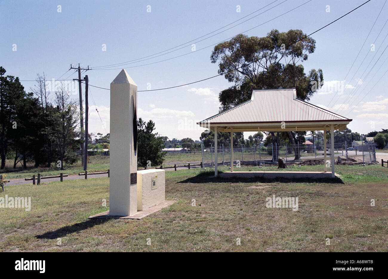 Houdini memorial at Diggers Rest, near Melbourne, Australia Stock Photo ...