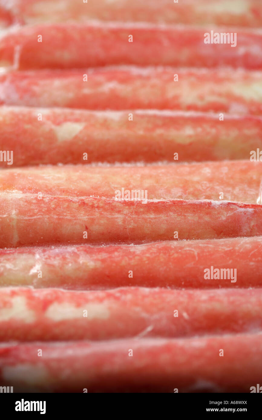 Crab sticks close up Stock Photo - Alamy