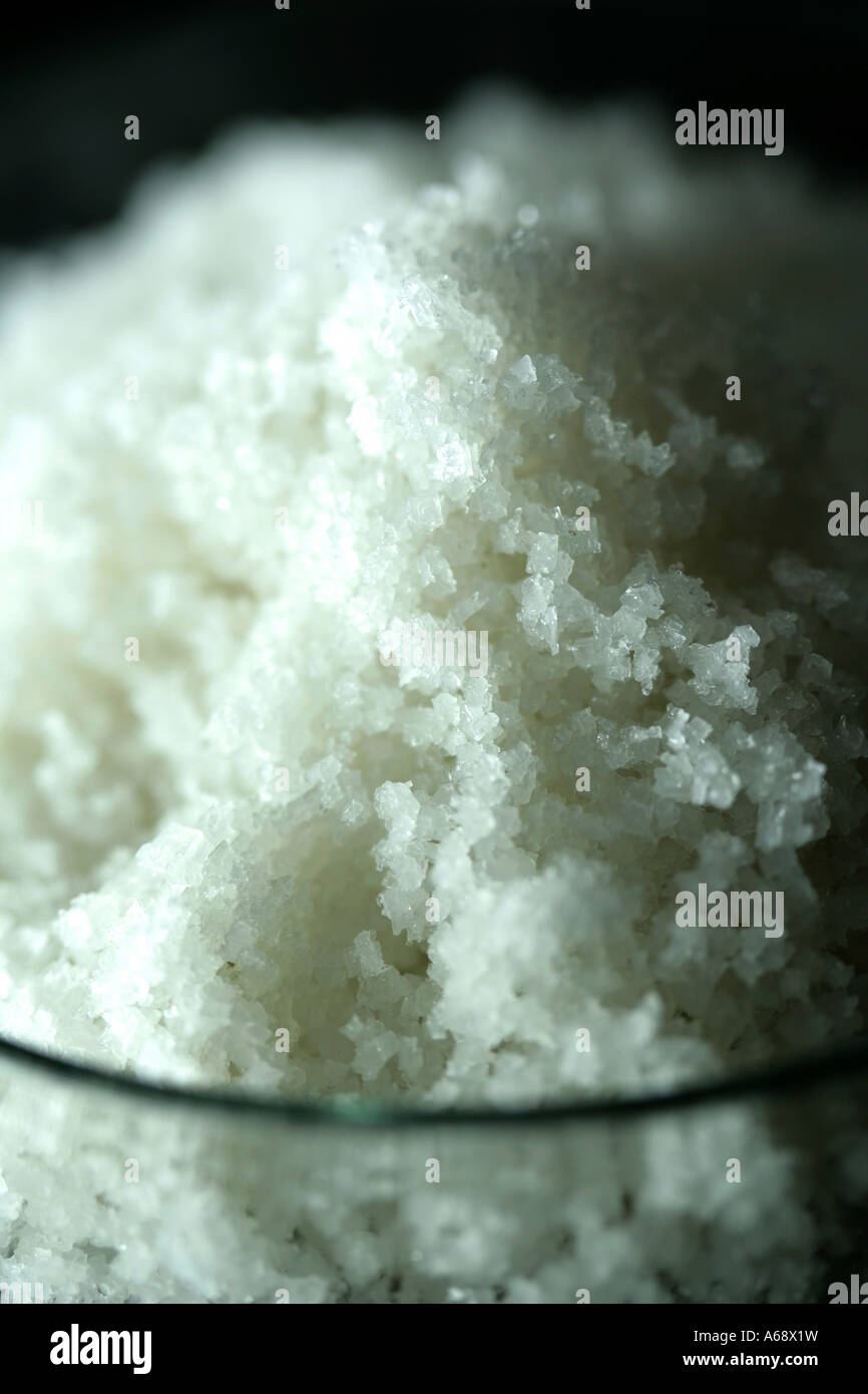 Salt in a glass container Stock Photo - Alamy