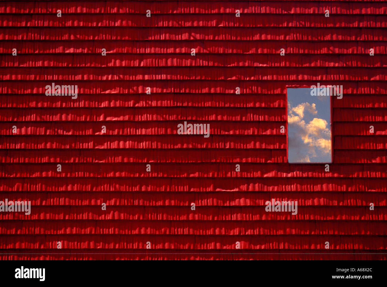 red roof and window Stock Photo - Alamy