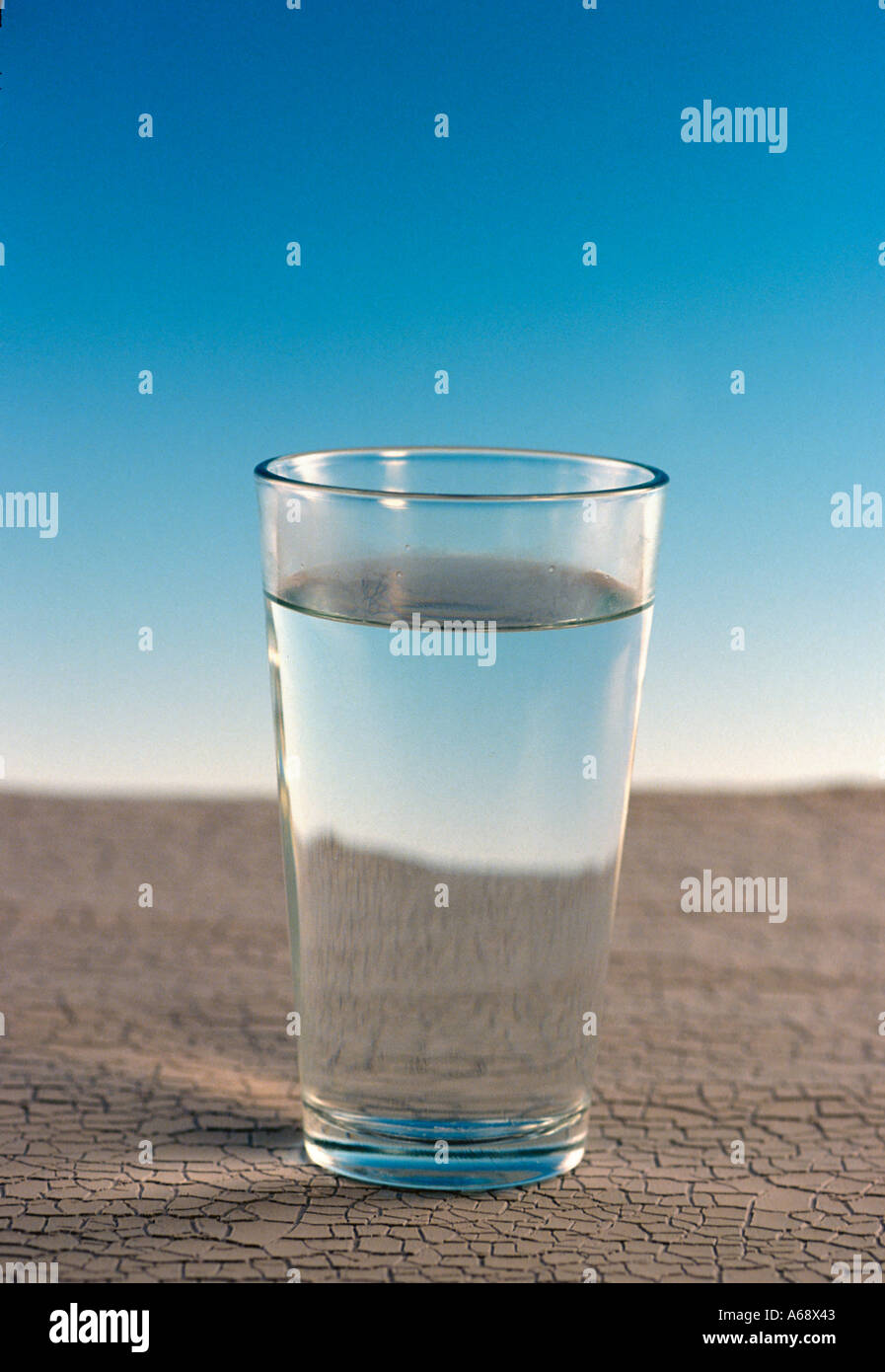 Glass full of water Stock Photo - Alamy