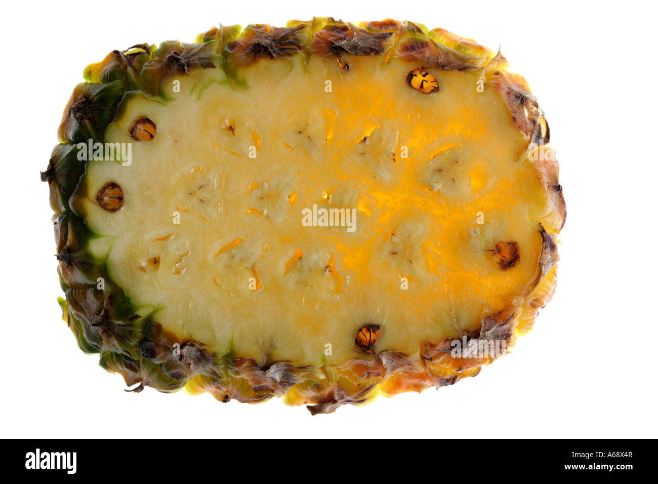 Pineapple cross section Stock Photo - Alamy