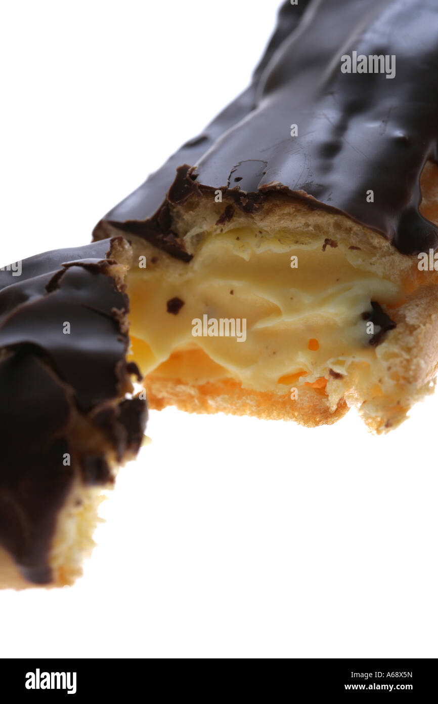 Chocolate coated pastry Stock Photo - Alamy