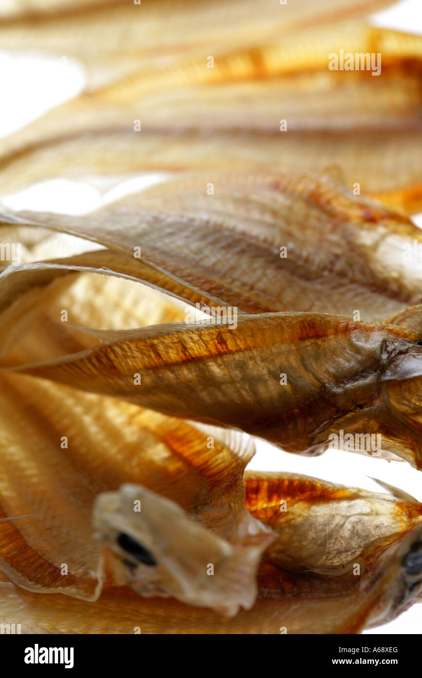 Dried fish close up Stock Photo - Alamy