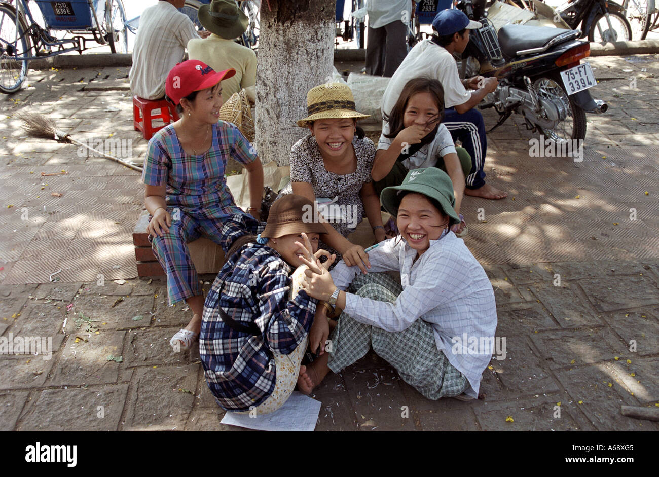 group of laughing Vietnamese women, Hanoi, Vietnam Stock Photo - Alamy