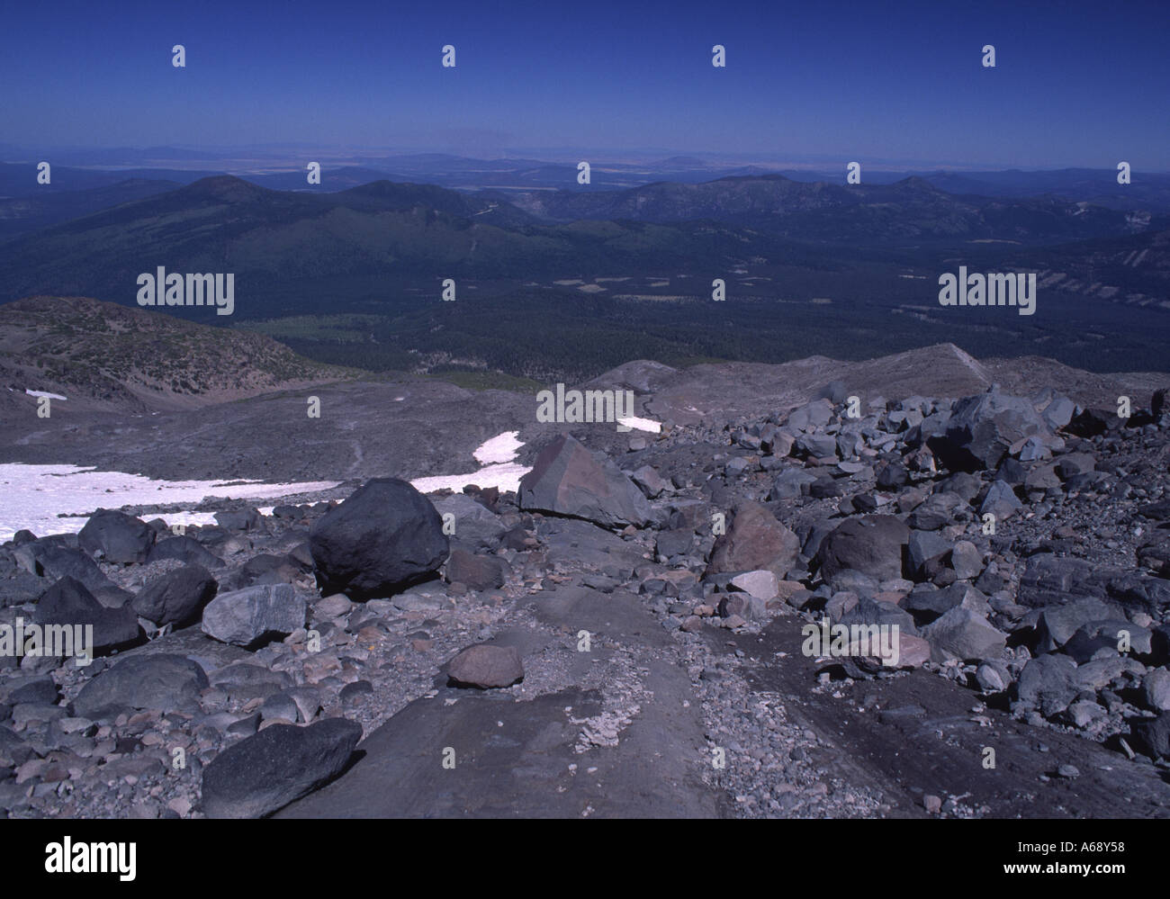 A smooth chute of rock and the grindstone a glacier used to carve it ...