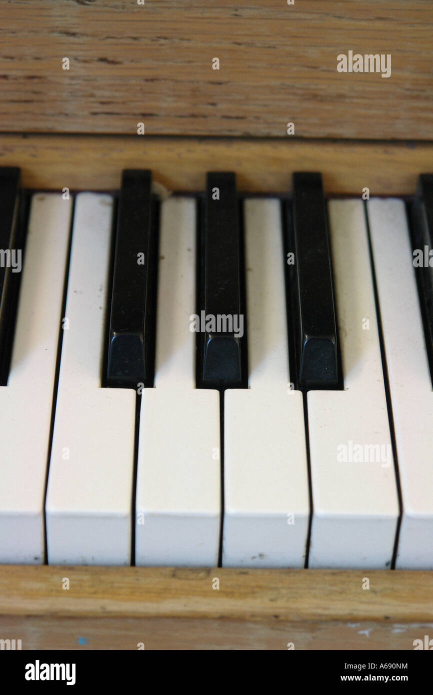 Closeup of Keys on a Piano Stock Photo - Alamy