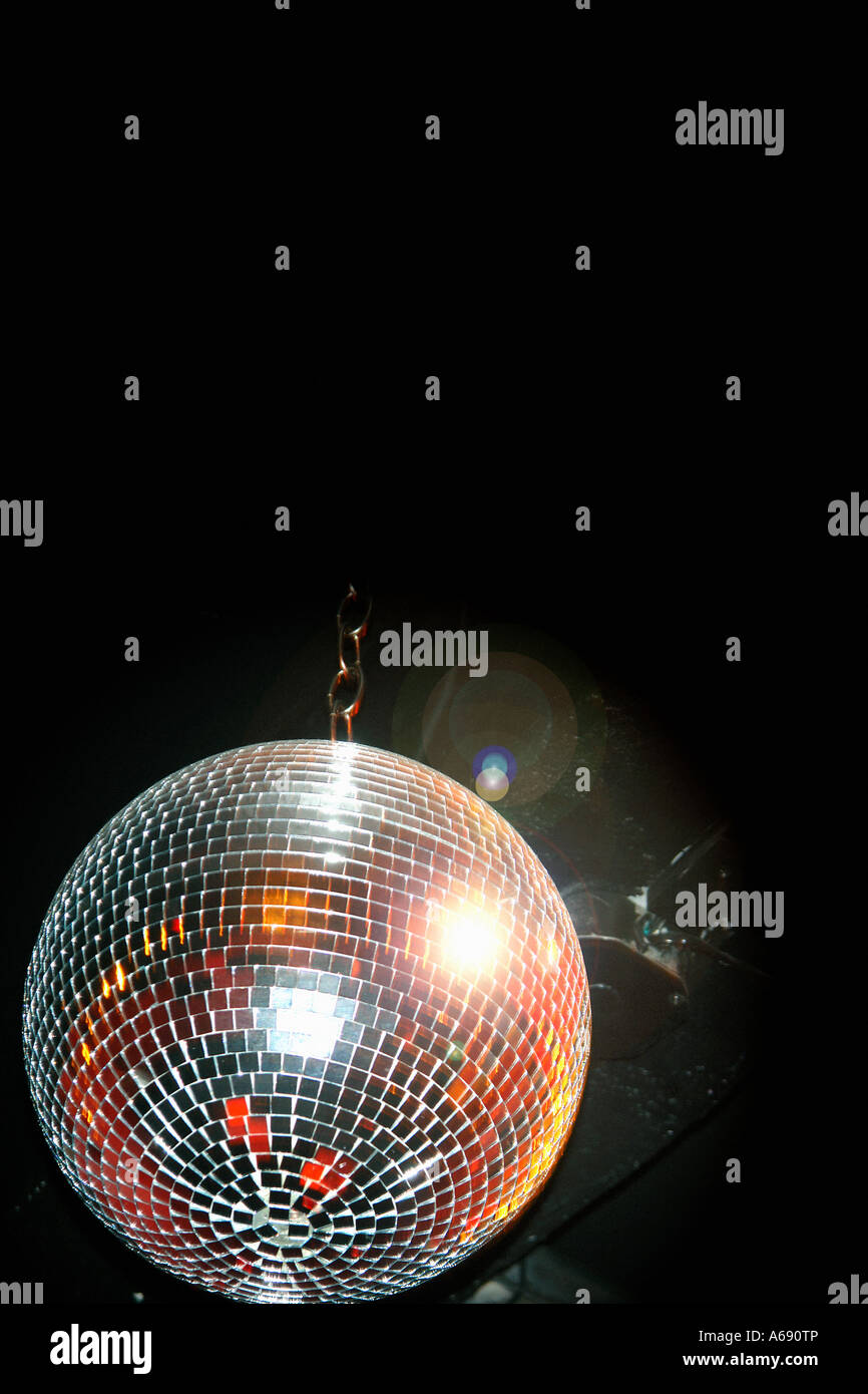 Shiny Mirror Ball Disco Ball in Nightclub Discotheque Image Contains ...