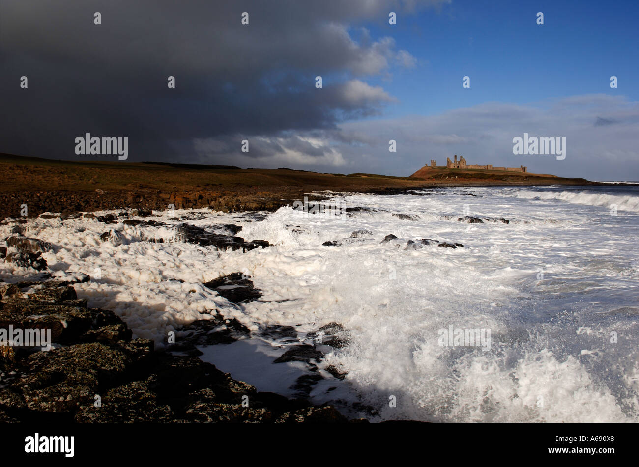 Dunstanburgh Castle, Northumberland, England, UK Stock Photo - Alamy
