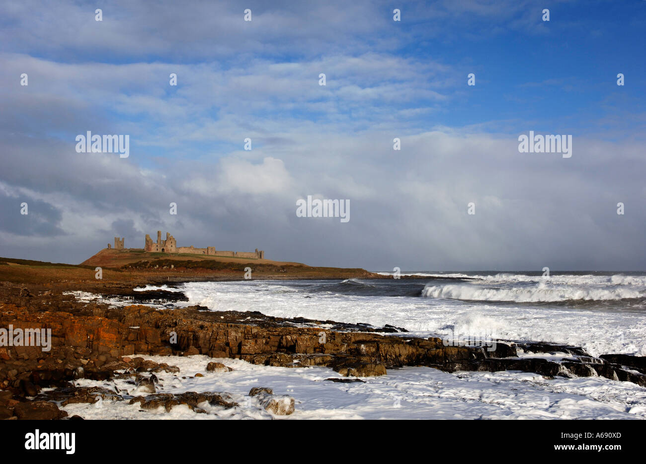 Dunstanburgh Castle, Northumberland, England, UK Stock Photo - Alamy