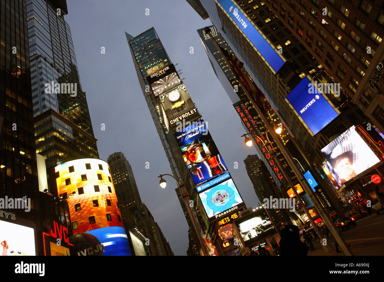 Urban Scene of Times Square New York City NYC USA Stock Photo - Alamy