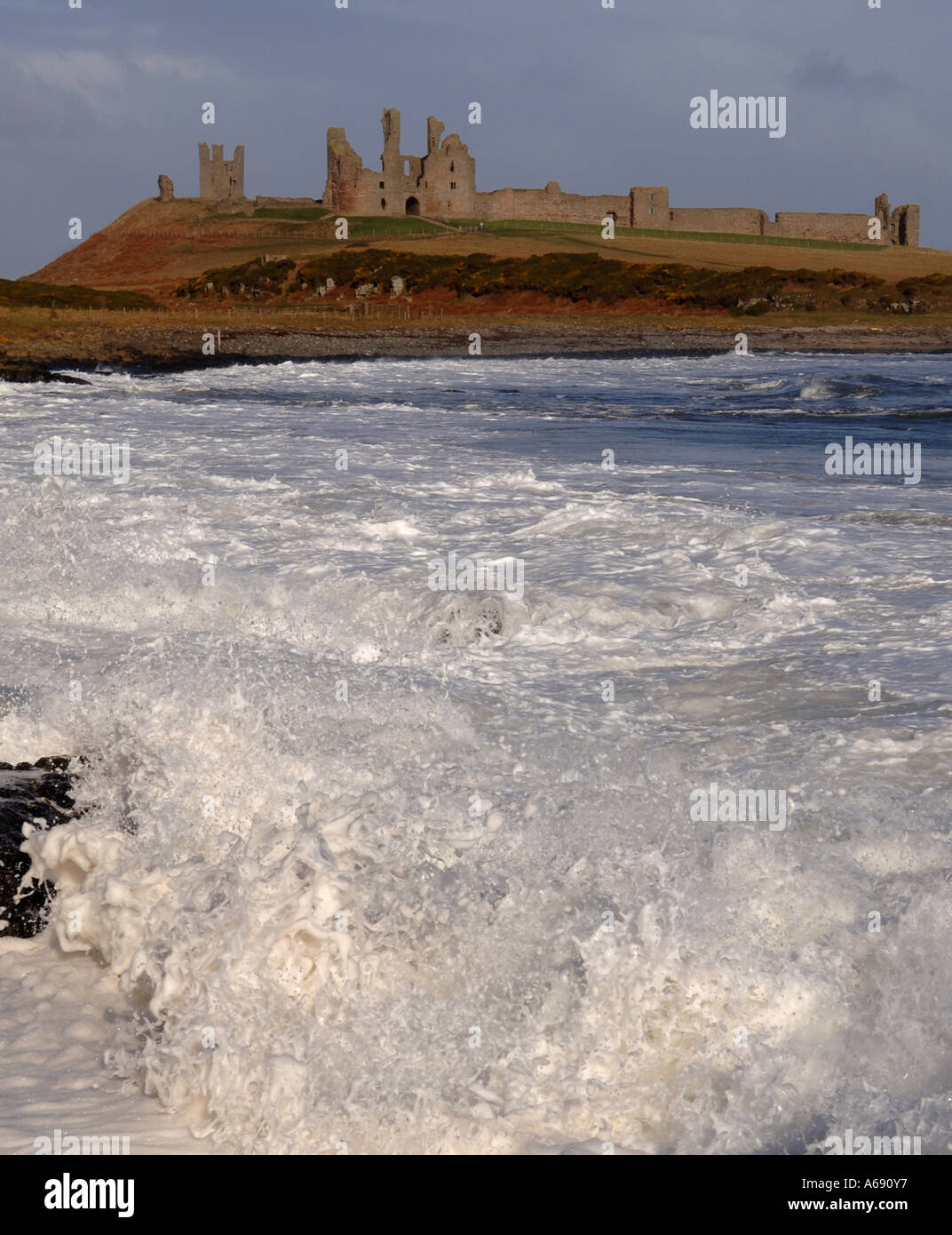 Dunstanburgh Castle, Northumberland, England, UK Stock Photo - Alamy