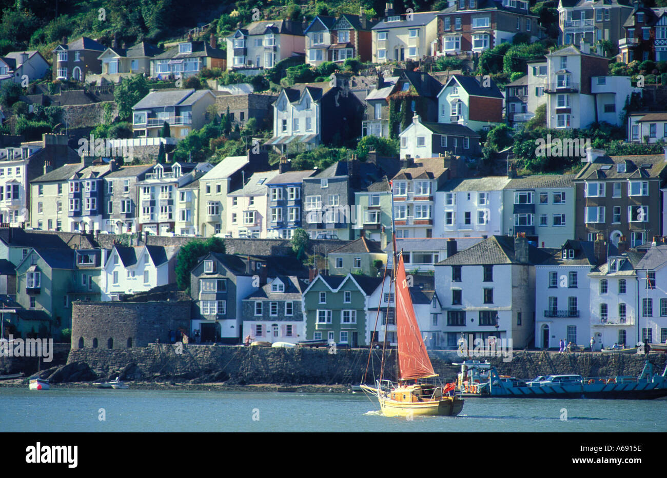 Dartmouth with Castle Devon England UK Stock Photo - Alamy