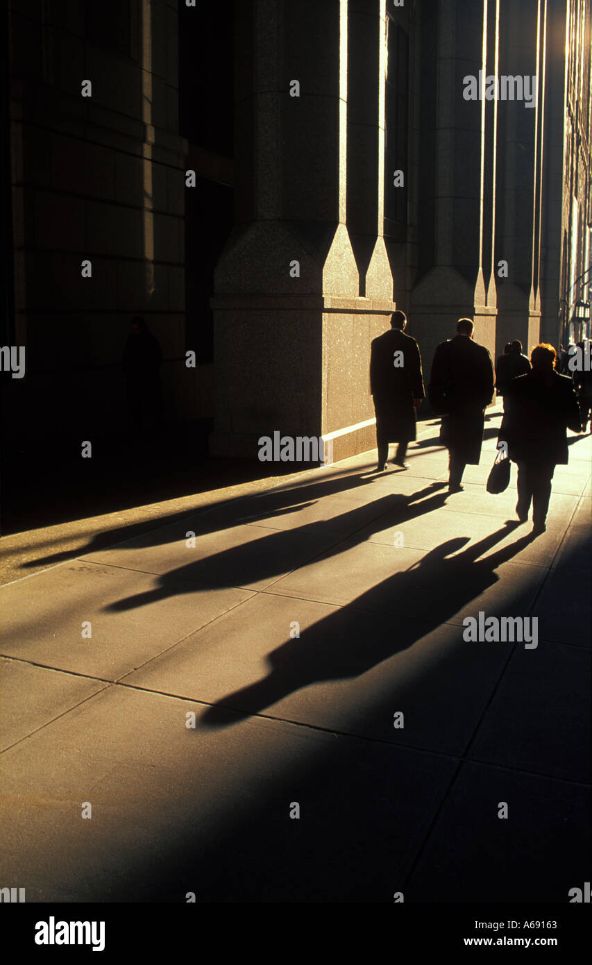 Business people going to work Wall Street New York USA Stock Photo - Alamy
