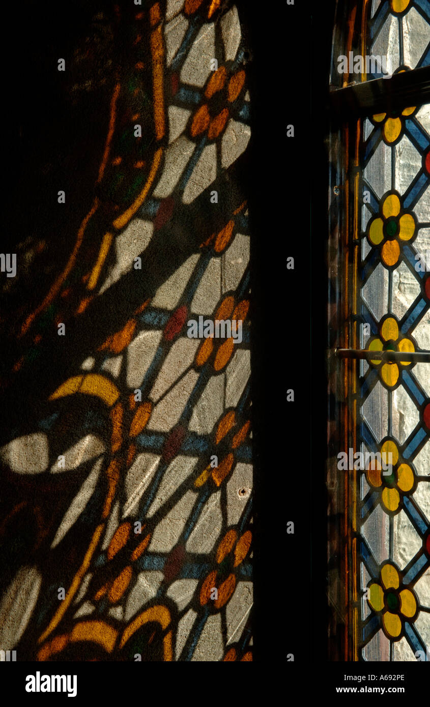 Stained Glass in Warwick Castle, Warwick, Warwickshire, England, UK ...