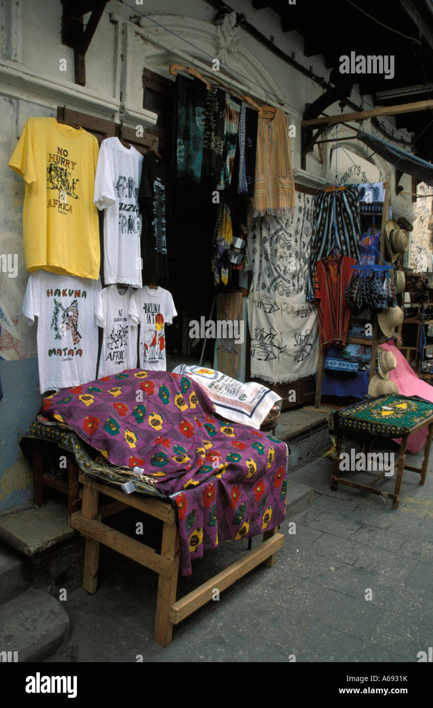East Africa Tanzania Local Caption Zanzibar Stone Town Market Stock ...