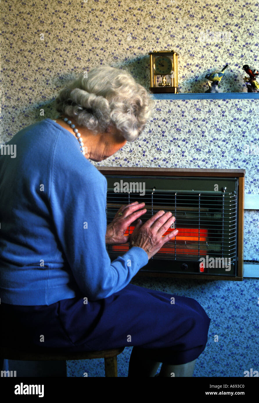 Cold old lady fire hi-res stock photography and images - Alamy