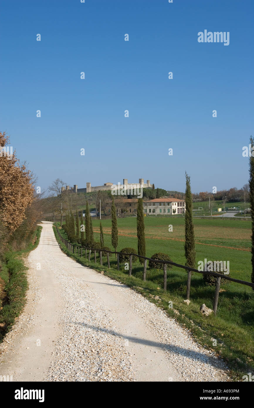 Italy Tuscany Montereggioni Stock Photo - Alamy